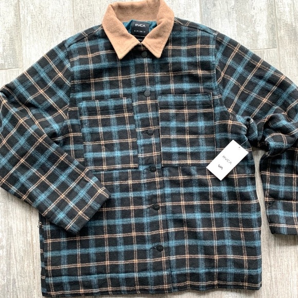 RVCA | Jackets & Coats | Rvca Unreleased Oversized Zany Quilted Shirt ...